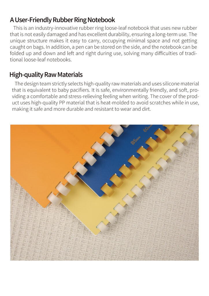 SILICONE SOFT RING REUSABLE NOTEBOOK - Vikko